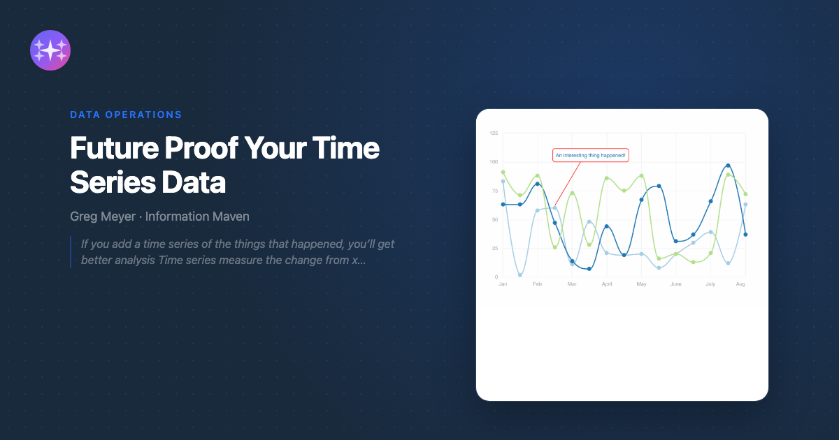 Future Proof Your Time Series Data - Information Maven